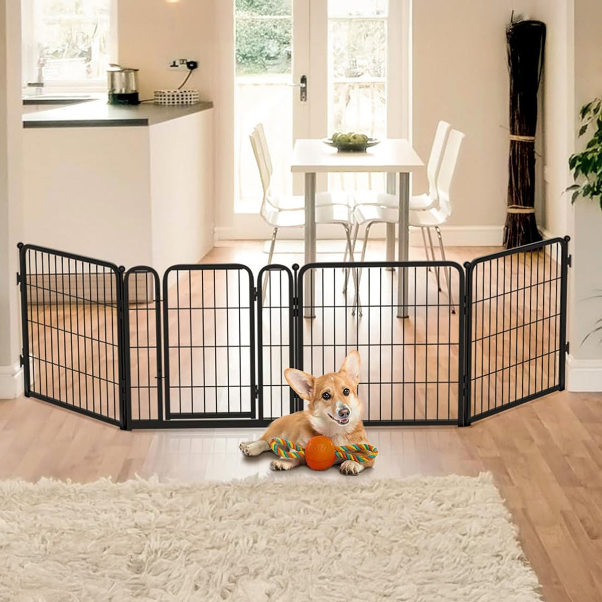 FXW Extra-Wide Indoor Dog Gate – Adjustable, Durable & Secure