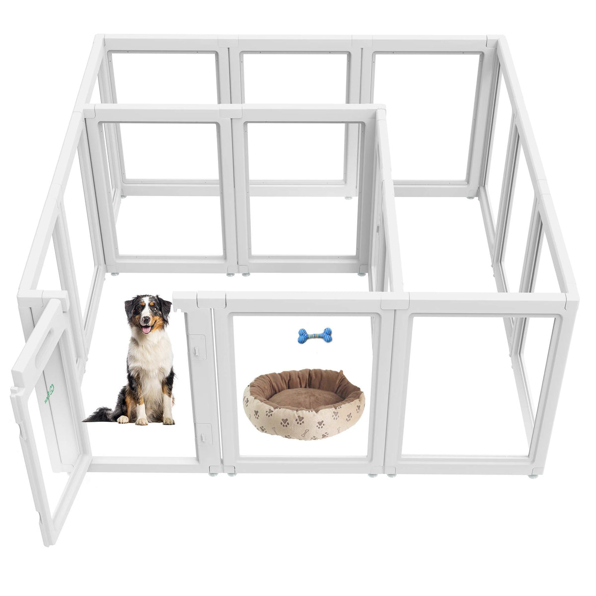 AuraSpace Acrylic Indoor Dog Playpen for Puppies and Small Dogs – FXW