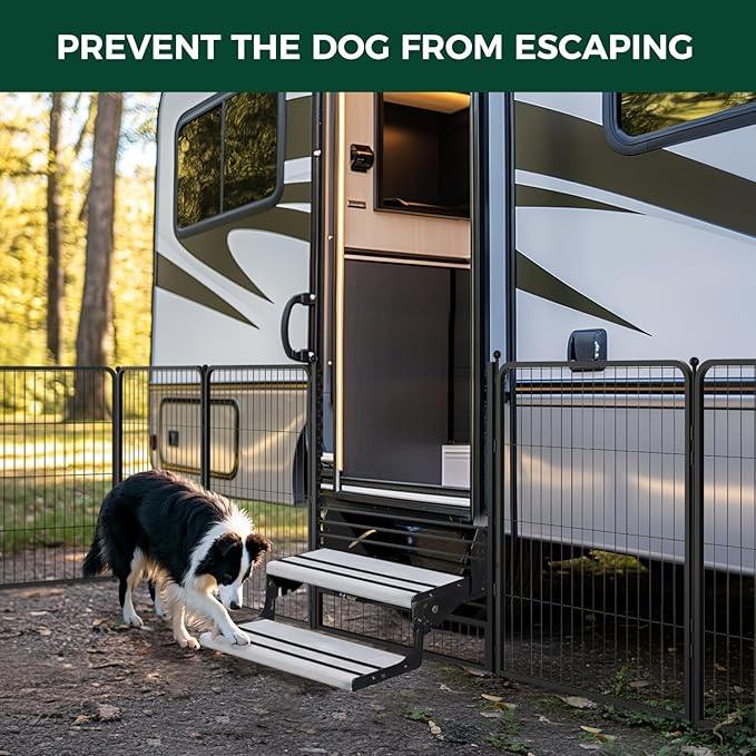 RV Step Grid - Dog Barrier for RV Stairs - FXW