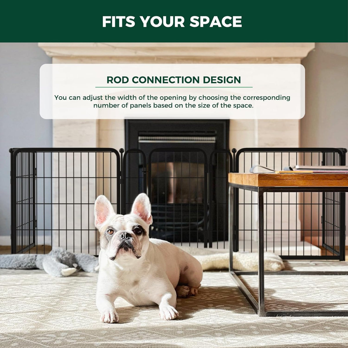 Indoor Dog Playpen Connect Wall Solution - FXW
