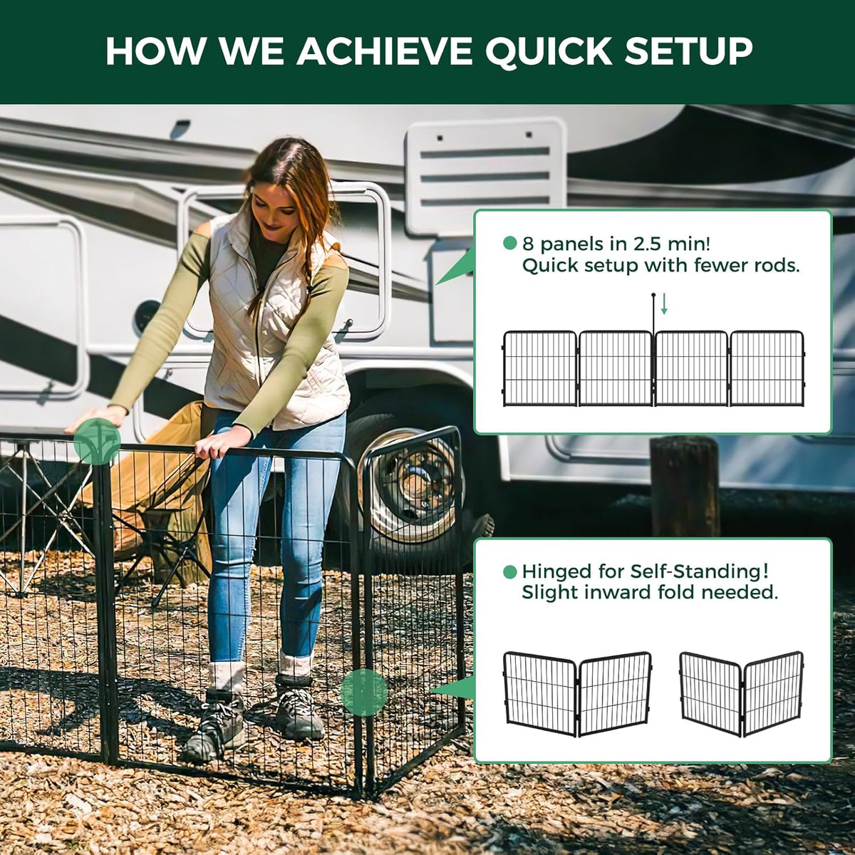 Instant Dog Playpen for RV Trips – FXW