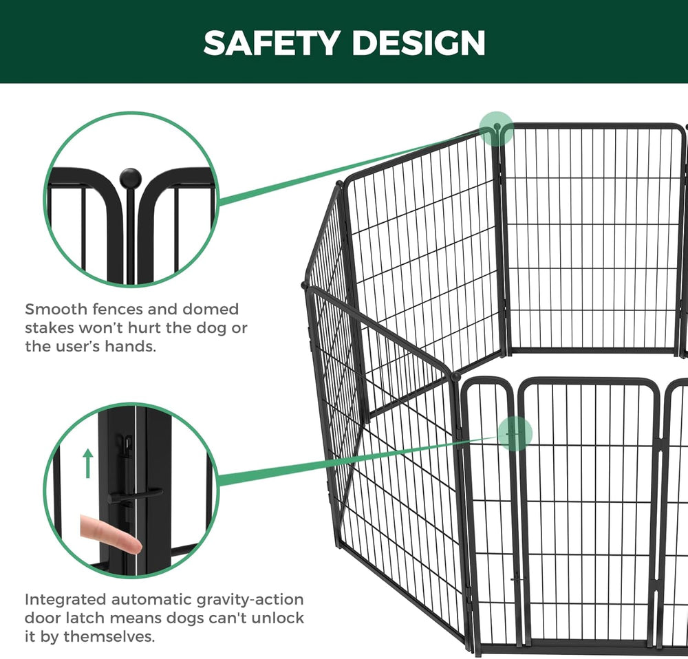 Indoor Dog Playpen with Threshold-Free Gate – FXW